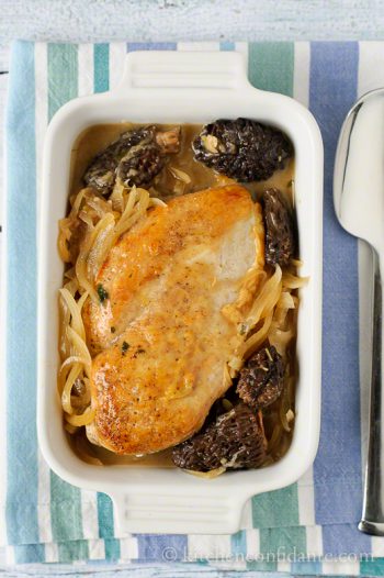 Simple Sundays | Roast Chicken with Morels and Onions - Kitchen Confidante®