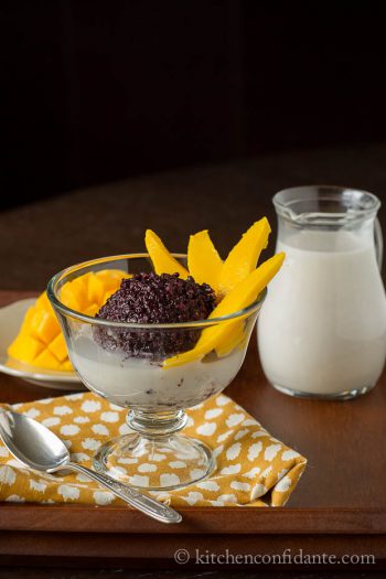 Sweet Coconut Sticky Rice with Mango - Kitchen Confidante®