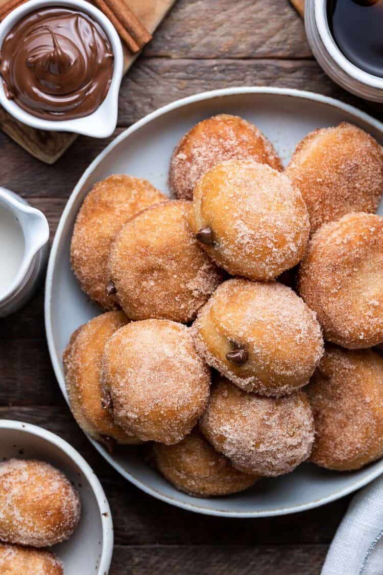 Nutella Filled Mini Doughnuts | Kitchen Confidante
