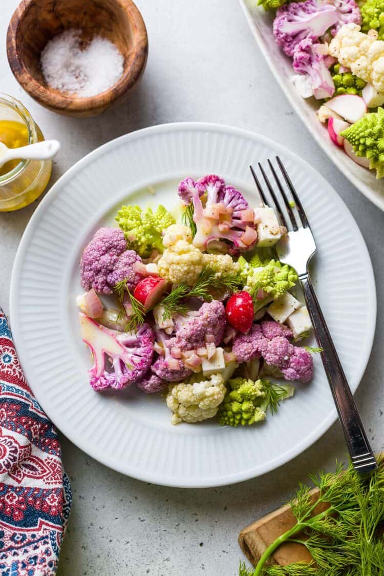 Tri-Color Cauliflower Salad | Kitchen Confidante