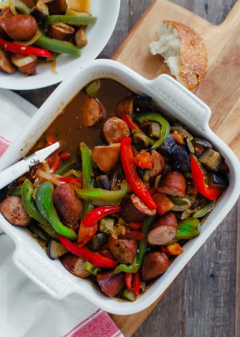 Greek-Style Sausage and Peppers | Kitchen Confidante