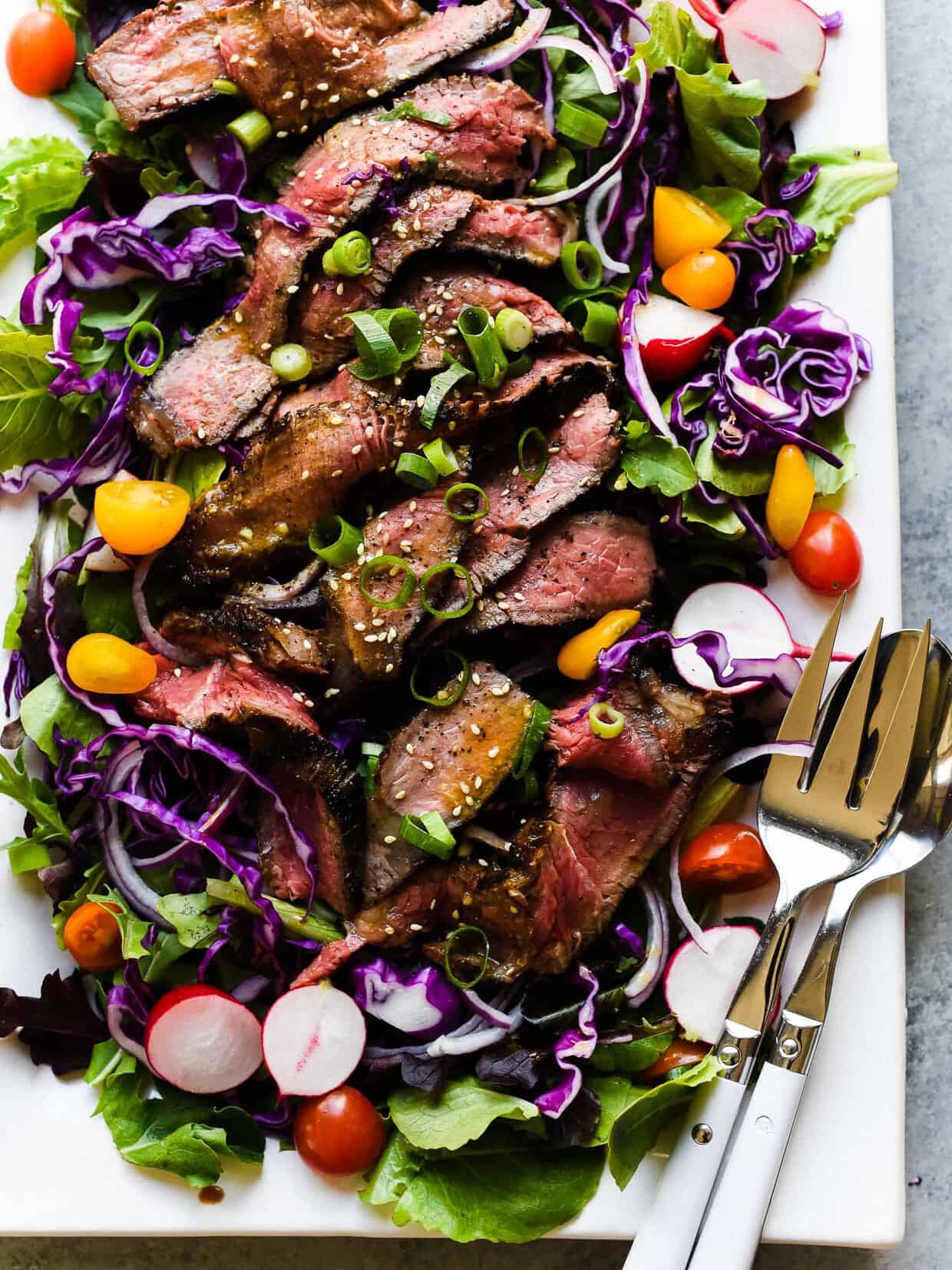 Miso-Marinated Steak Salad - Kitchen Confidante®