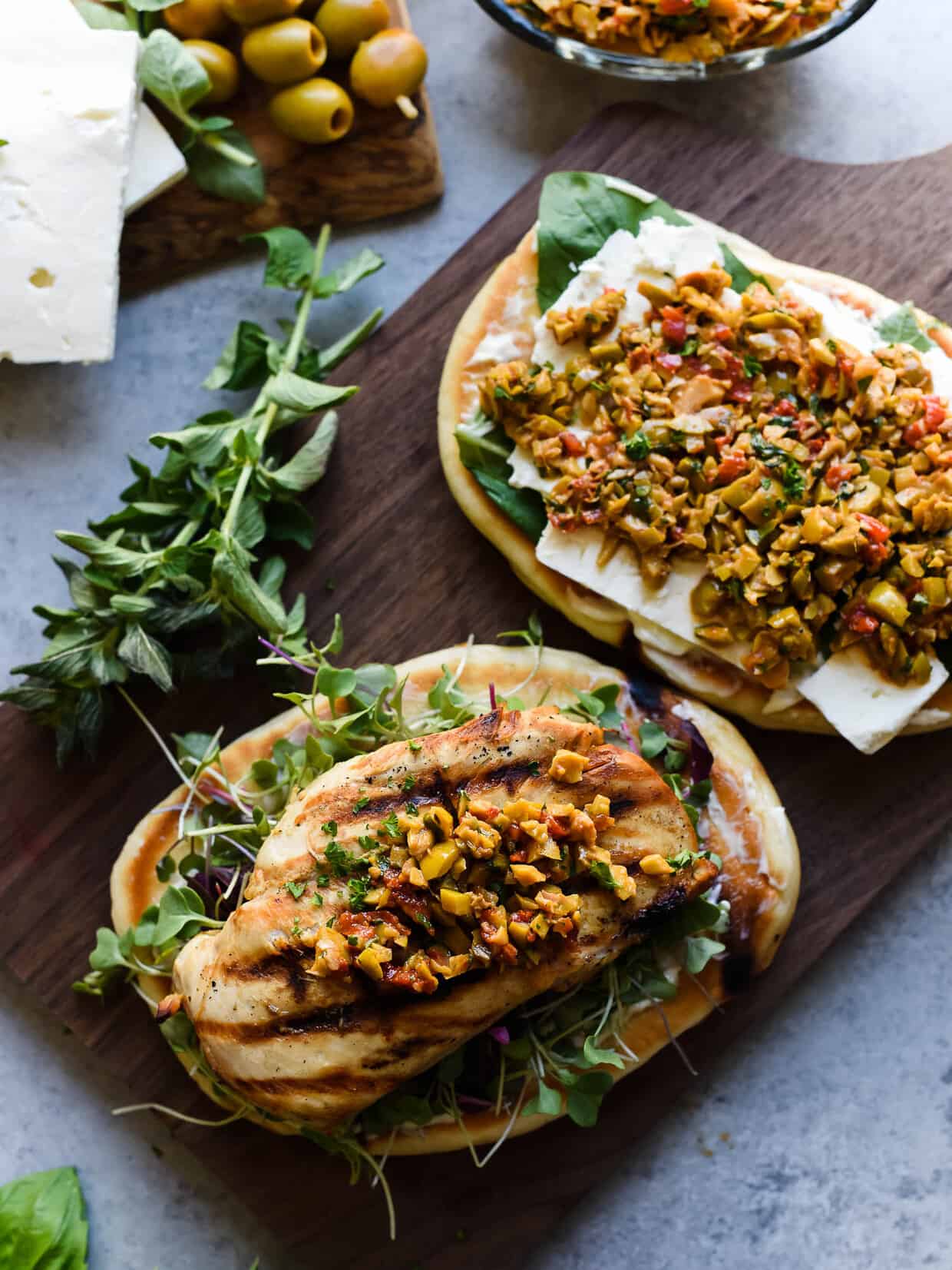 Olive Brined Chicken Sandwich with Olive Tapenade - Kitchen Confidante®