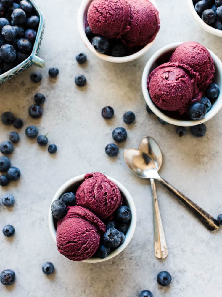 Blueberry Acai Frozen Yogurt - Kitchen Confidante®