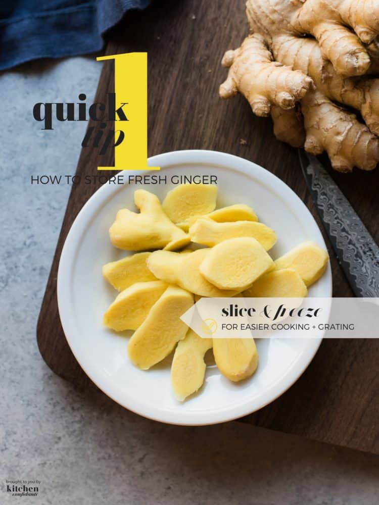 How to Peel and Store Fresh Ginger | One Quick Tip - Kitchen Confidante®