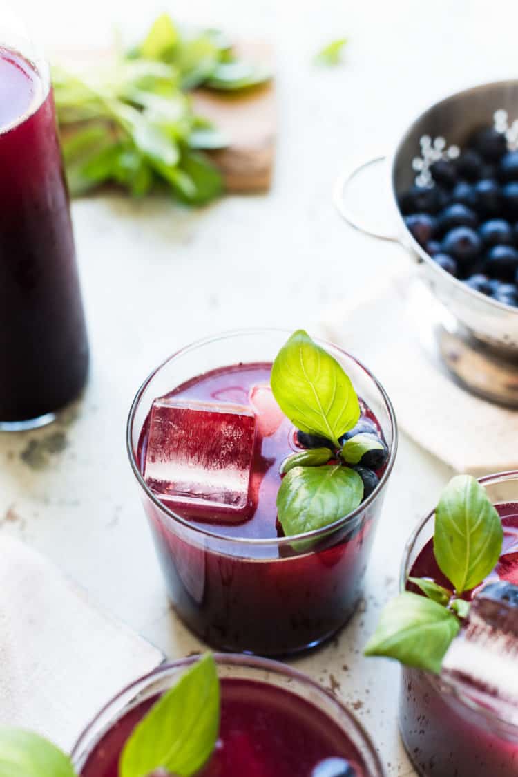 Blueberry Ginger-Basil Soda - Kitchen Confidante®