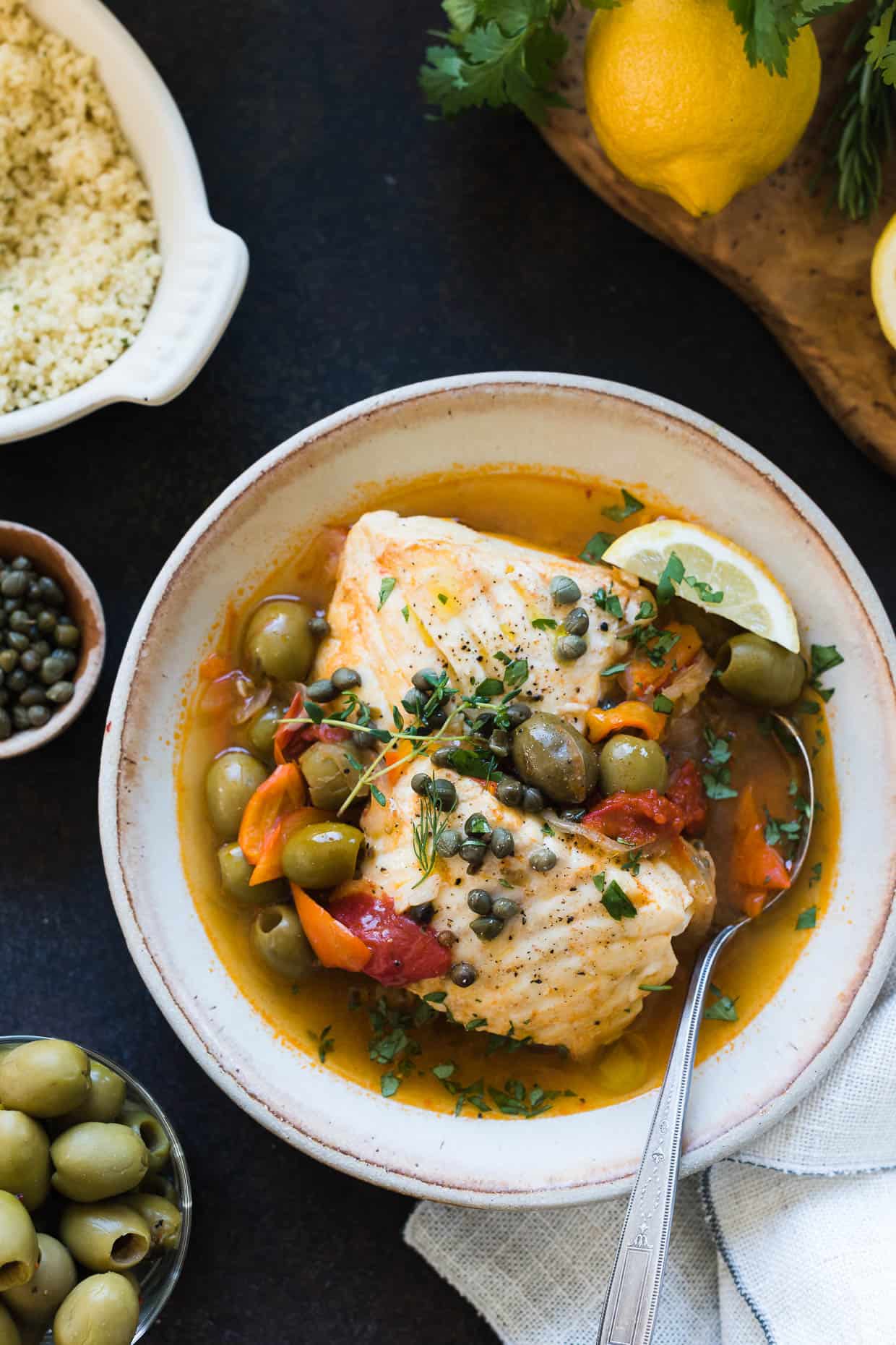 Instant Pot Fish Stew with Tomatoes, Olives and Capers - Kitchen ...