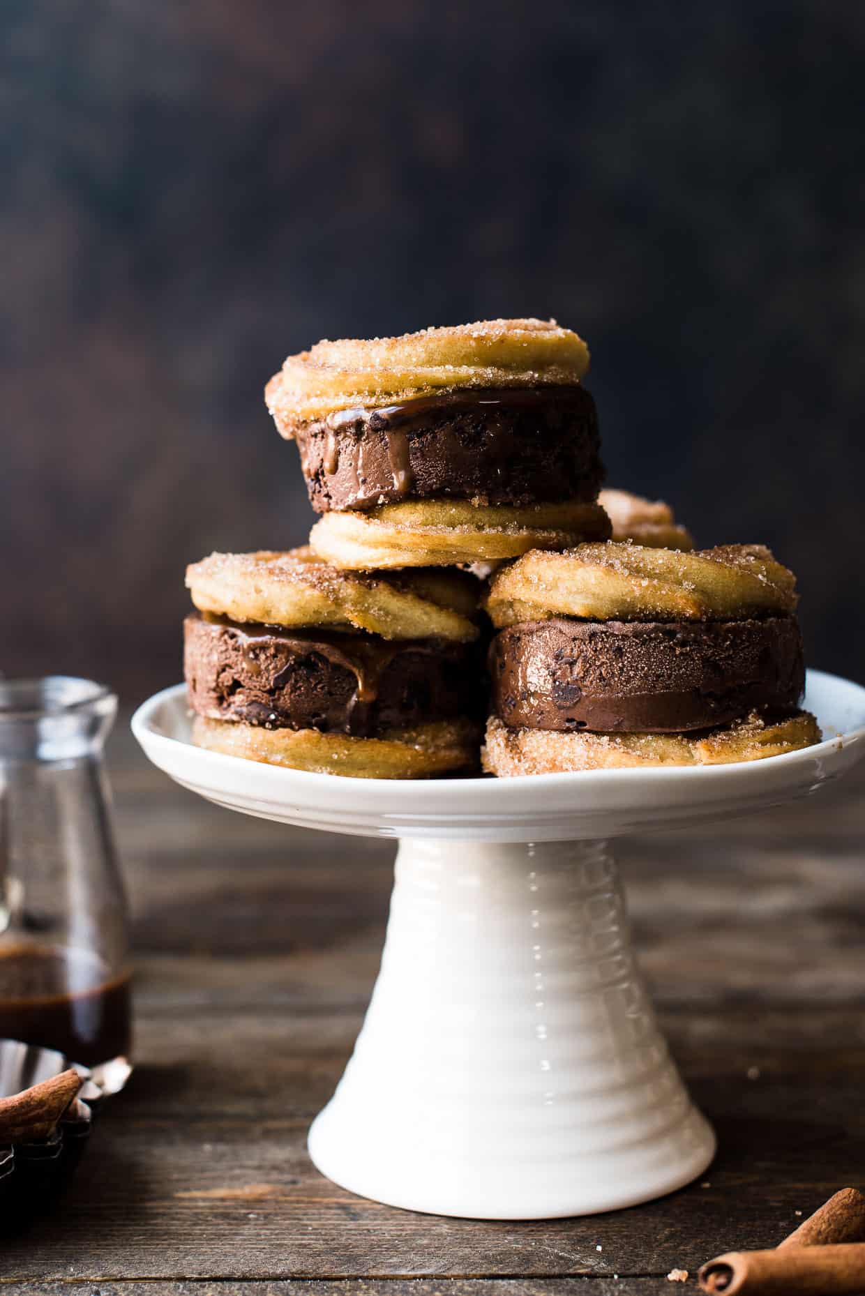 Baked Churro Ice Cream Sandwiches (Non-Dairy) - Kitchen Confidante®