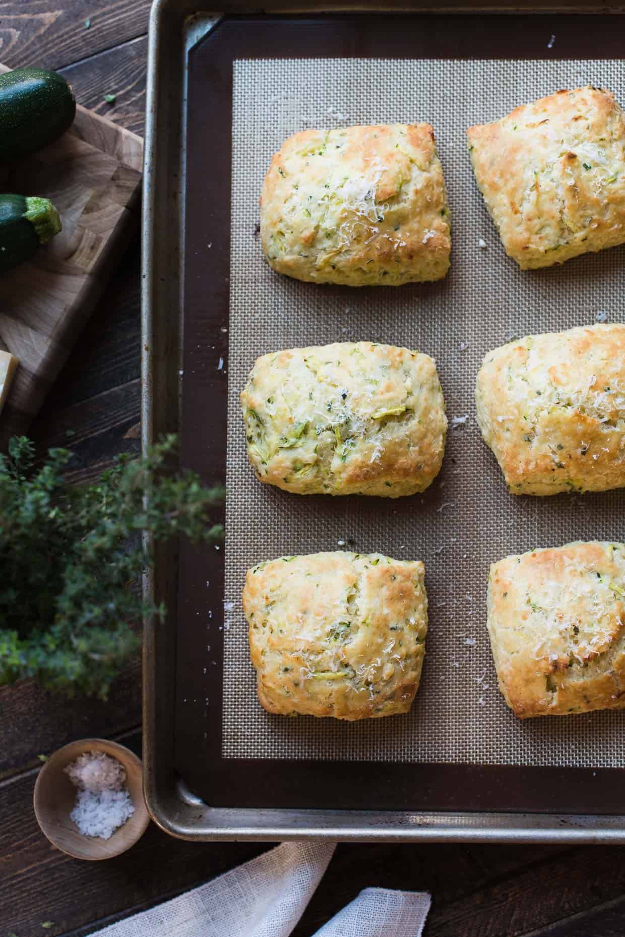 Savory Zucchini Scones with Feta and Thyme - Kitchen Confidante®