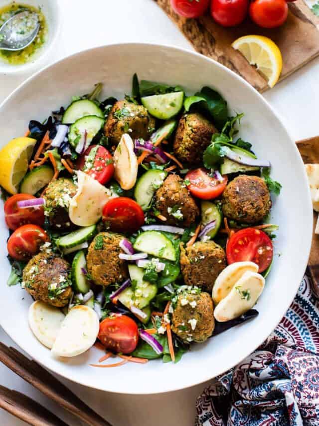 Falafel Salad - Kitchen Confidante®