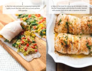 Quinoa Stuffed Alaska Sole Recipe - Kitchen Confidante®