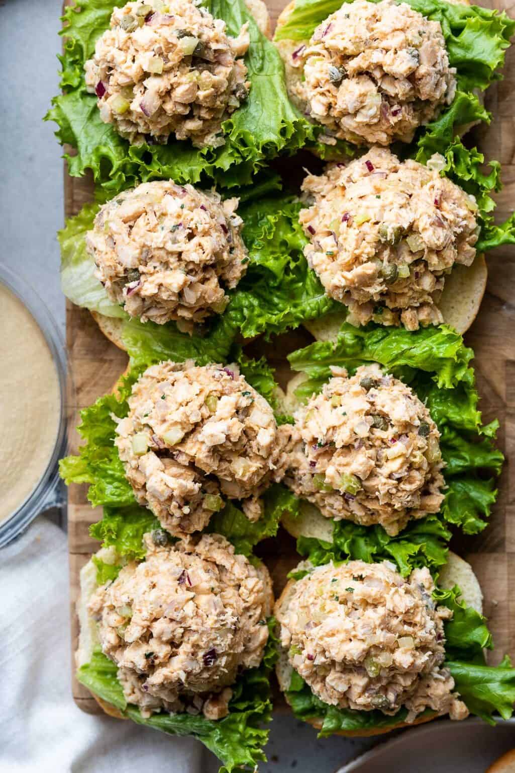 Hummus Chicken Salad Sliders - Kitchen Confidante®