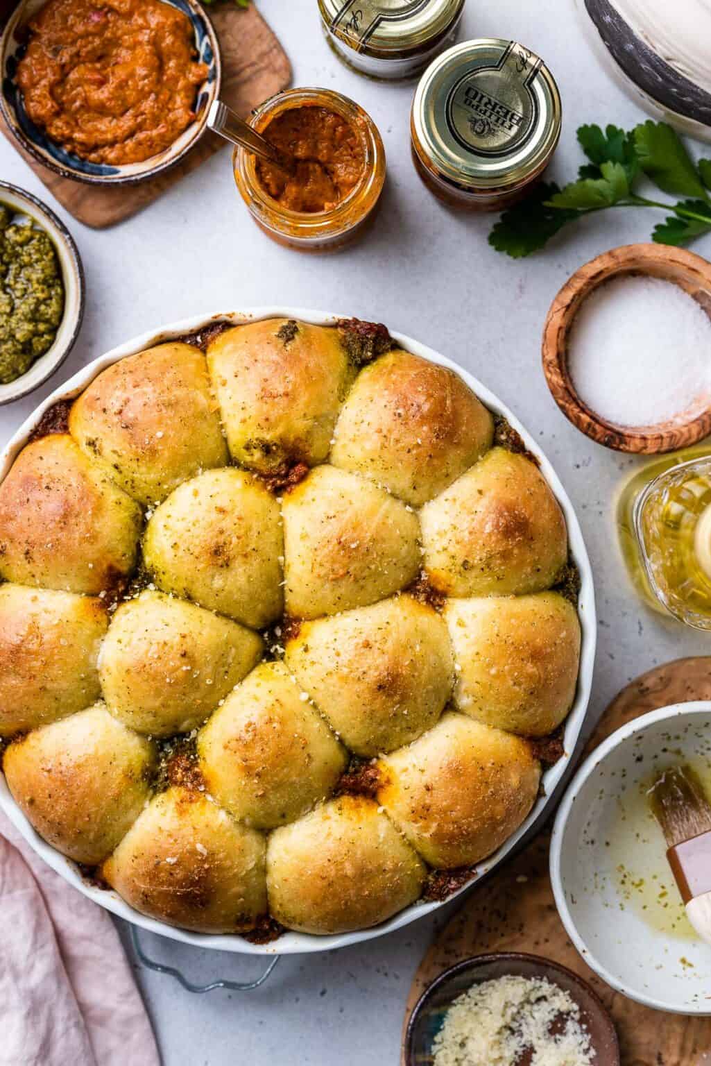 Pesto Bread/Pull-Apart Rolls - Kitchen Confidante®