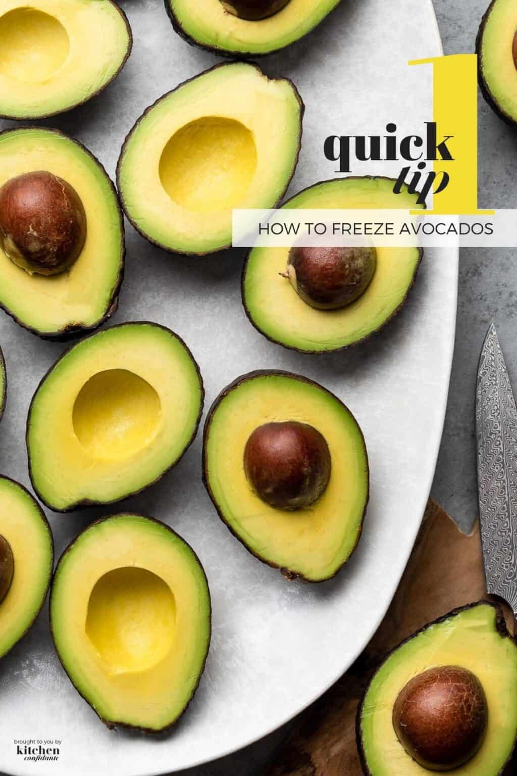 How to Freeze Avocados | One Quick Tip - Kitchen Confidante®
