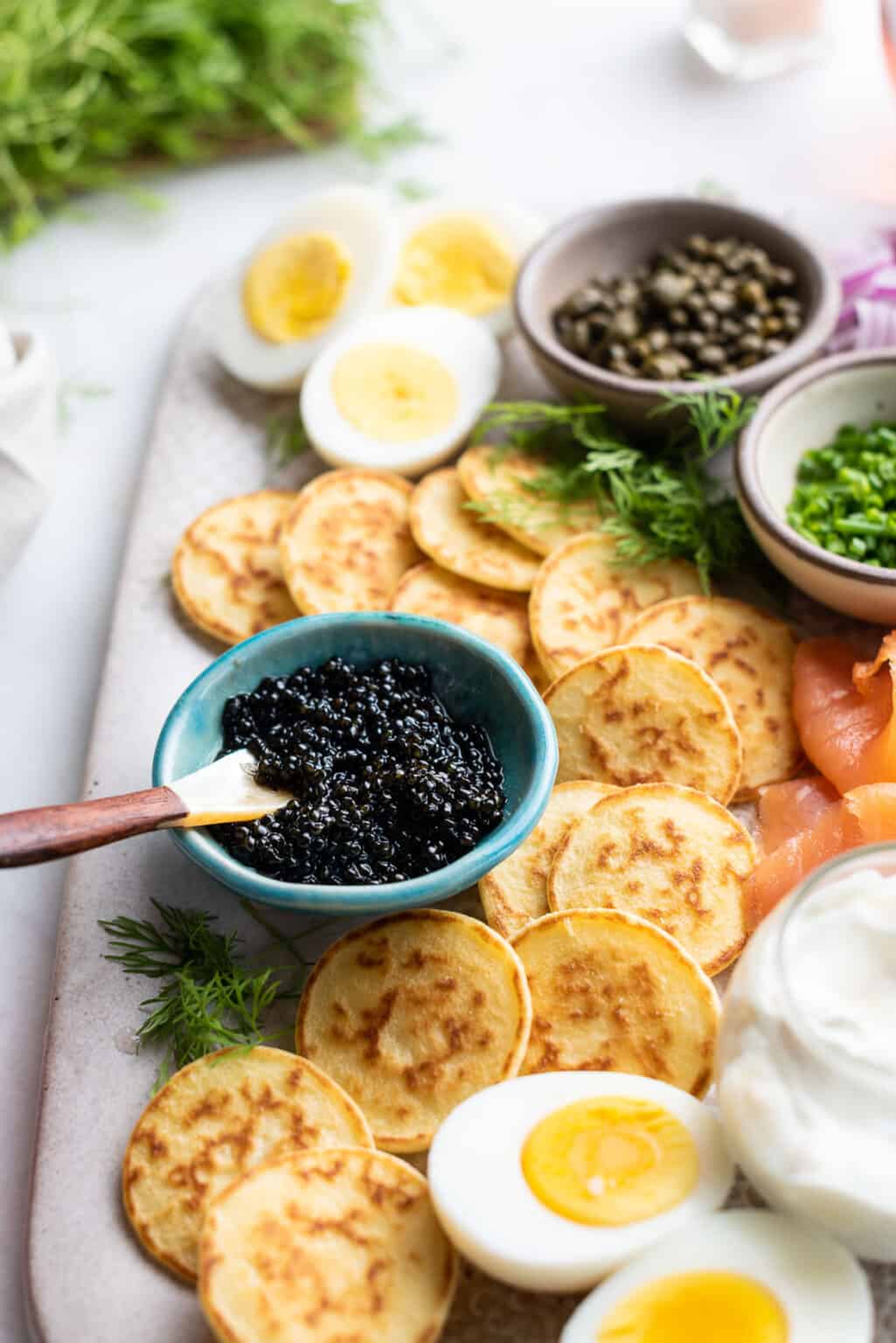 Caviar and Blini Board: How to Serve Caviar - Kitchen Confidante®