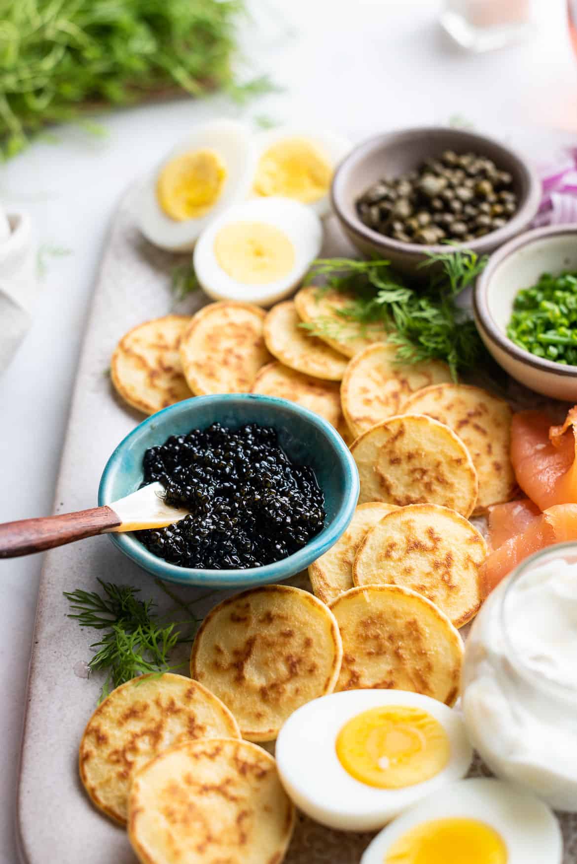 Caviar and Blini Board: How to Serve Caviar - Kitchen Confidante®