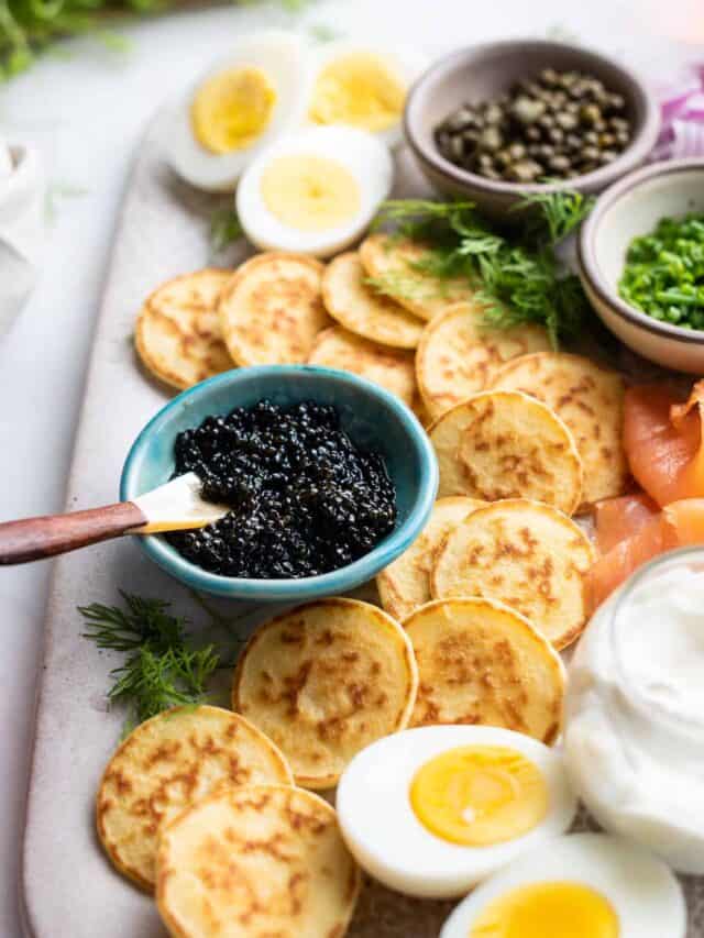 Caviar and Blini Board - Kitchen Confidante®