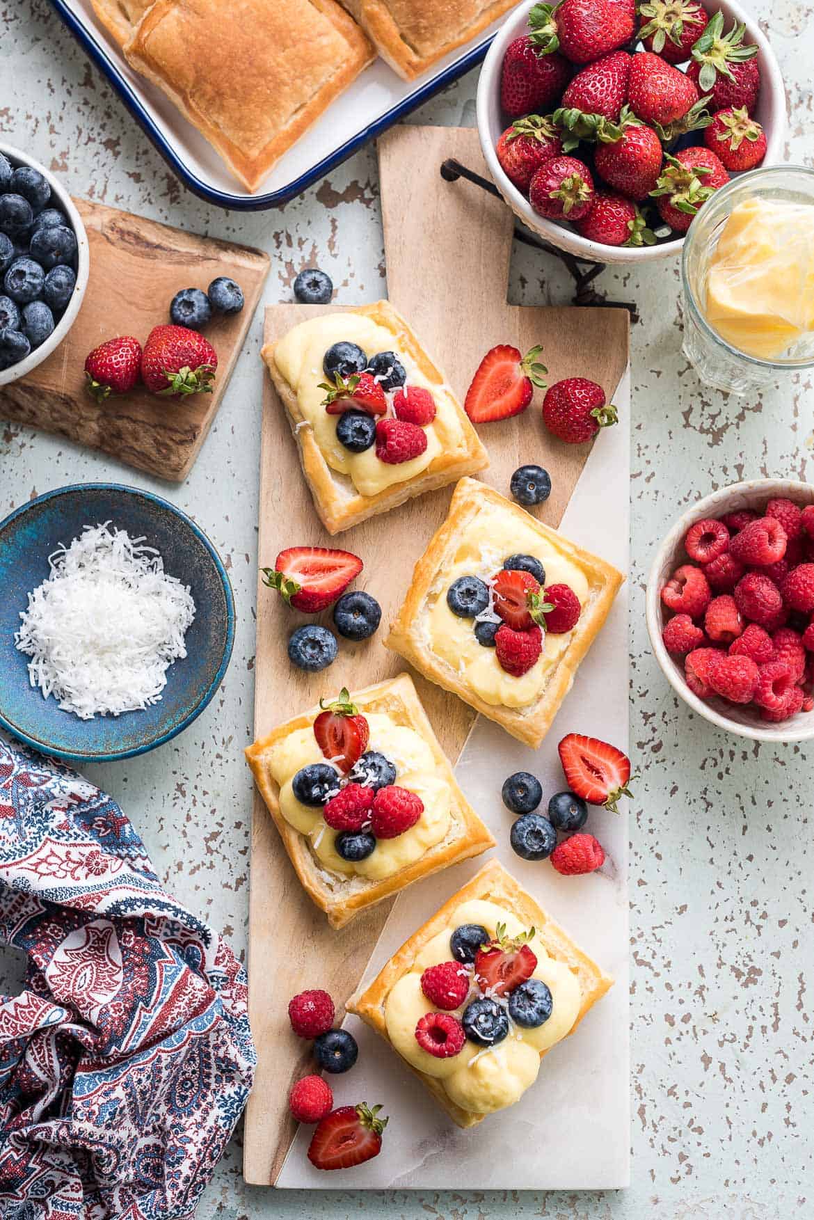 Puff Pastry Fruit Tarts - Kitchen Confidante®