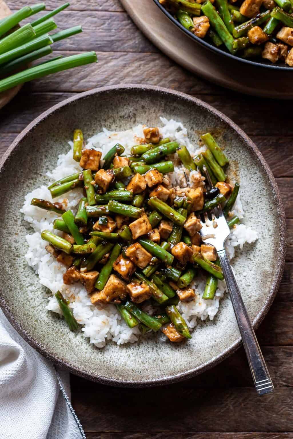 Stir-fried String Beans With Tofu in Black Bean Sauce - Kitchen Confidante®