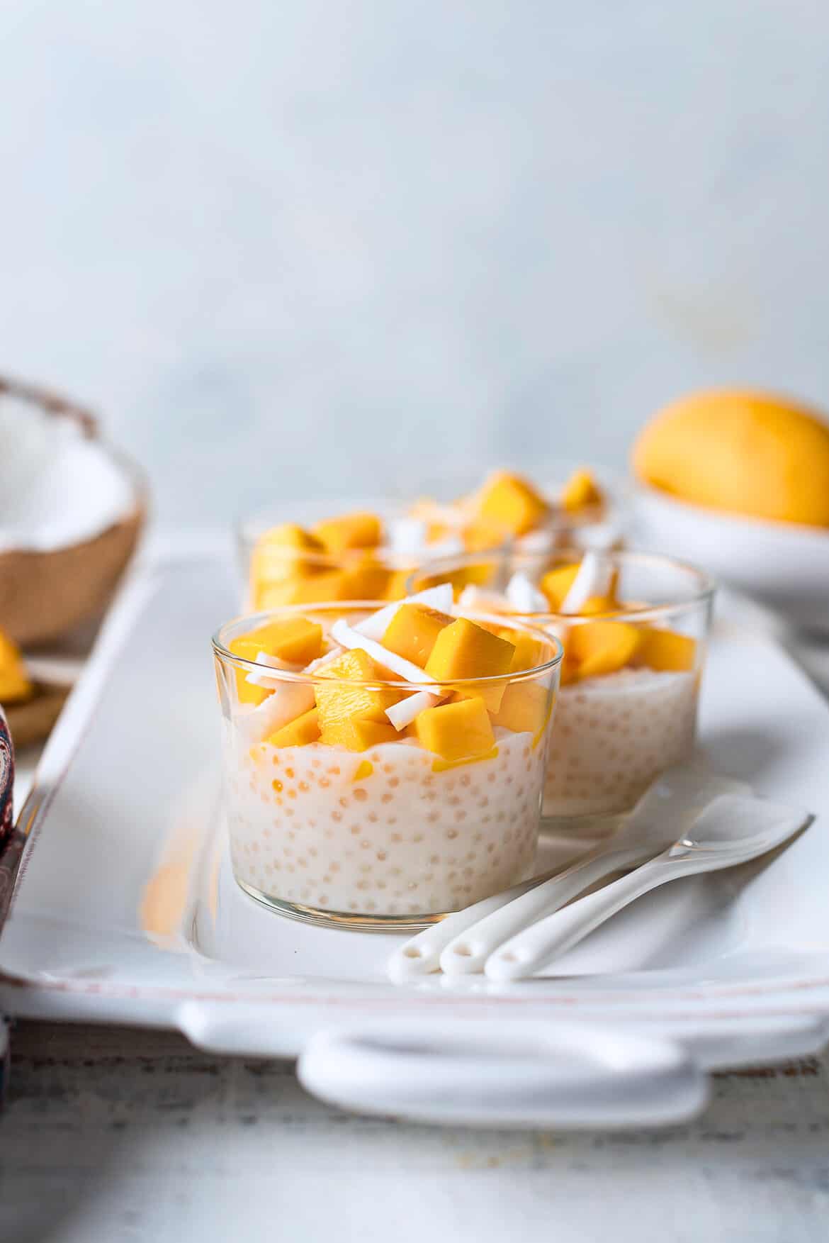 Mango Coconut Tapioca Pudding - Kitchen Confidante®