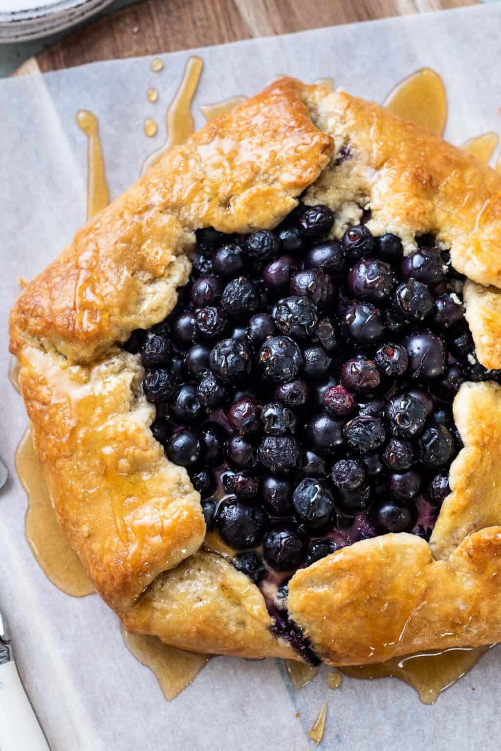Blueberry and Greek Yogurt Breakfast Galette - Kitchen Confidante®